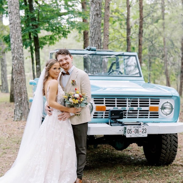 Custom Wedding Car License Plate, Personalized Just Married Gift - Etsy