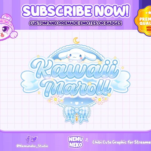 Custom Animated Facecam Overlay / Webcam Overlay in Cute Style or ...