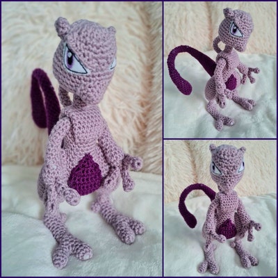 Mewtwo Crochet Pattern Amigurumi PDF File GERMAN and - Etsy