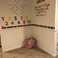 Number Set Numbers 1-10 Wall Decals Children Wall Art Classroom Decor ...