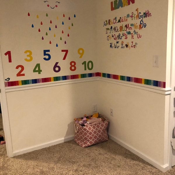 Number Set | Numbers 1-10 Wall Decals | Children Wall Art | Classroom ...