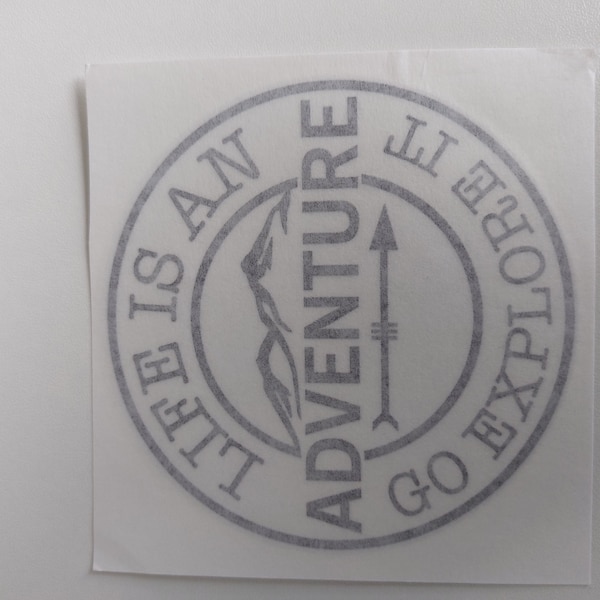 Life is an Adventure Funny Novelty Car, Caravan, Camper Van, Motorbike ...