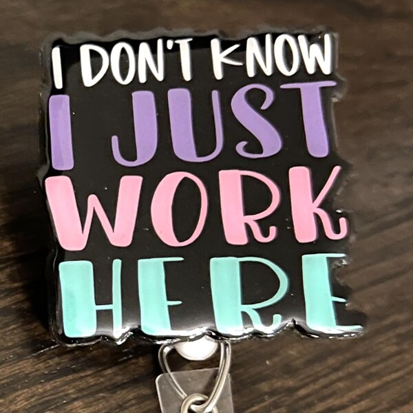 Pink Awareness Ribbon Badge Reel, Retractable Swivel Alligator Clip ...