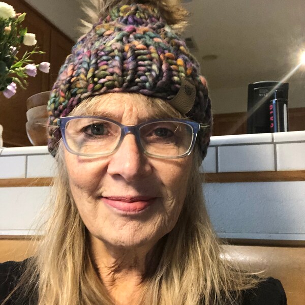 Digital Knit Pattern, Knit Hat Pattern, Super Bulky, Chunky, Instant Download, Knit Toque, Knit ...