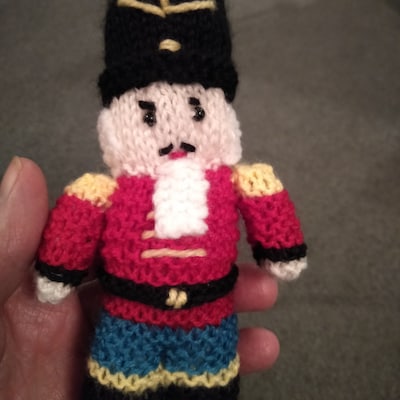 Christmas Nutcracker Doll Decoration Toy Knitting Pattern - Etsy UK