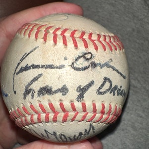 1911 Addie Joss Benefit Game Replica Signed Baseball W. Cobb, Jackson ...