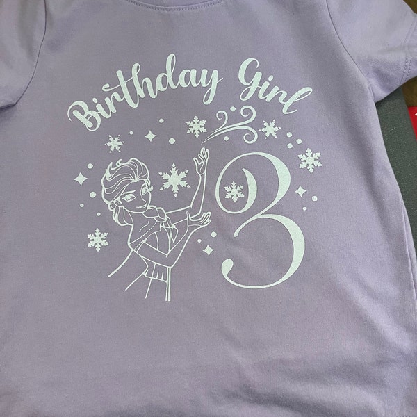 Elsa Birthday Girl 3rd Birthday Queen Elsa Princess Birthday INSTANT ...