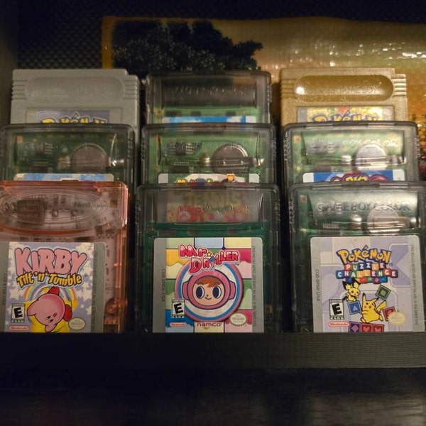 Game Boy Cartridge Storage Tray for Nintendo GB, GBC, or GBA Carts, 10 ...