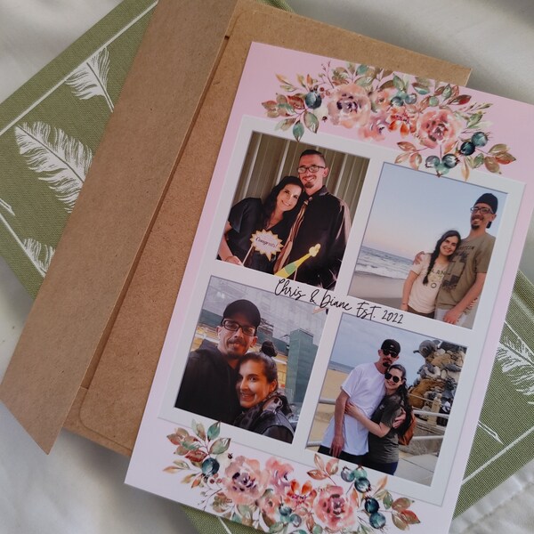 Fall Wedding Invitation, Micro Wedding Invite, Custom Minimalist ...