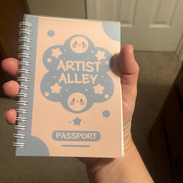 Reusable Sticker Book | A6 Artist Alley Passport Notebook for Sticker ...