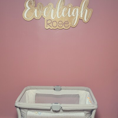 Personalized 3D Nursery Baby Name Sign Custom Wood Name Plaque ...