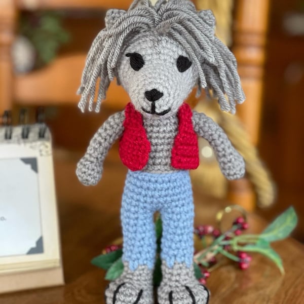 Werewolf PDF Crochet Pattern in English. Mr. Werewolf and His Wereduck ...