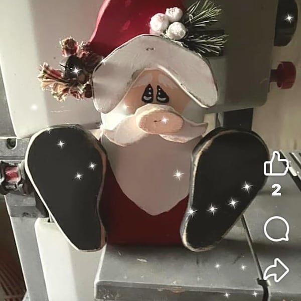 E- PATTERN Critter Sitter Santa Small Sitting Santa Wood Craft DIY ...