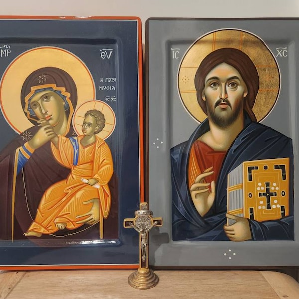 Icon of the Archangel Michael at the Second Coming of Christ,byzantine ...