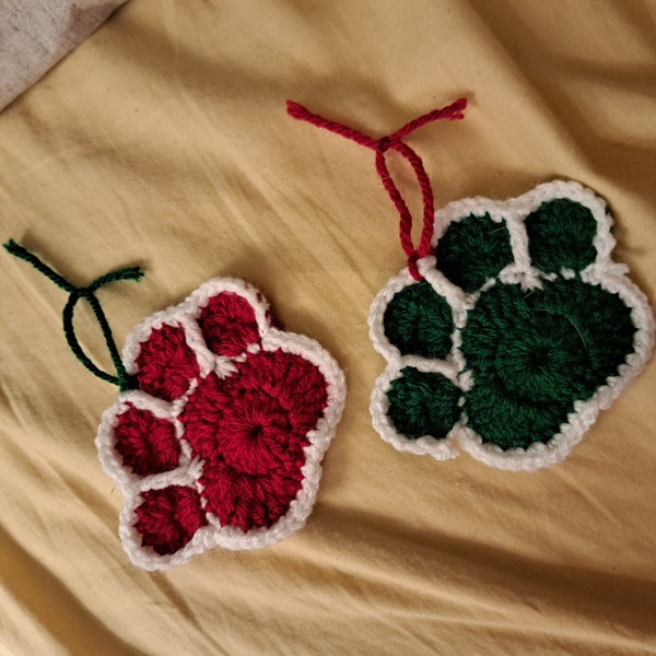 Paw Coaster Crochet Pattern - Dog Cat Paw Coaster Lovely Puppy Paw ...