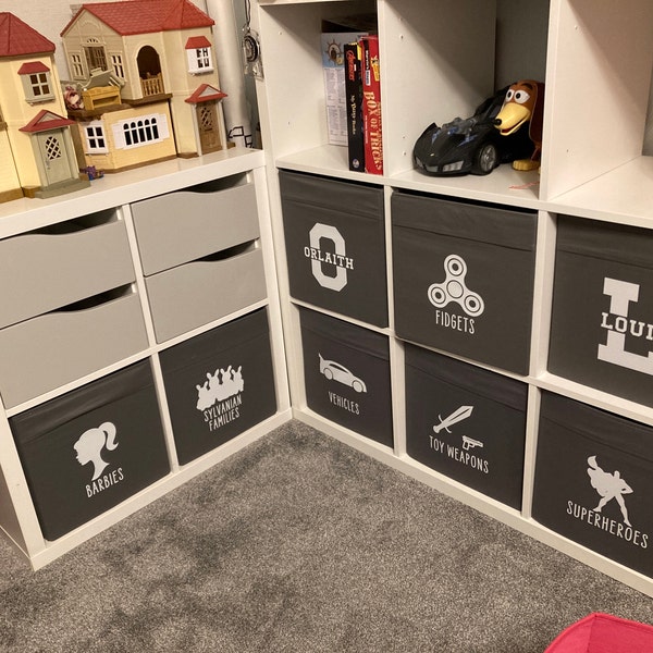 Toy Storage Decals | Toy Labels | Toy Box Stickers | Self-adhesive ...