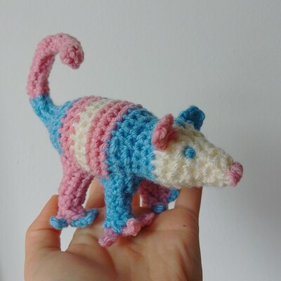 Mini Opossum Crochet Pattern, English PDF digital download read item ...