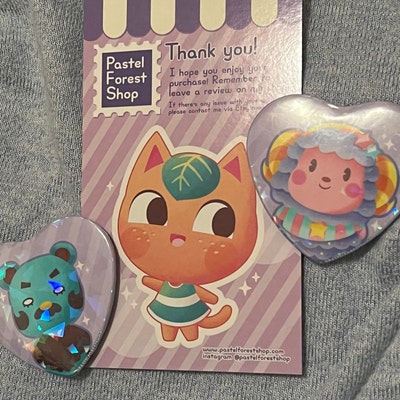 Maddie Animal Crossing Cute Metal Sparkly Star Holographic - Etsy