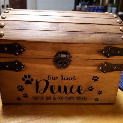 Pet Memory Box Pet Keepsake Box Memorial Box in Memory Sympathy Gift ...