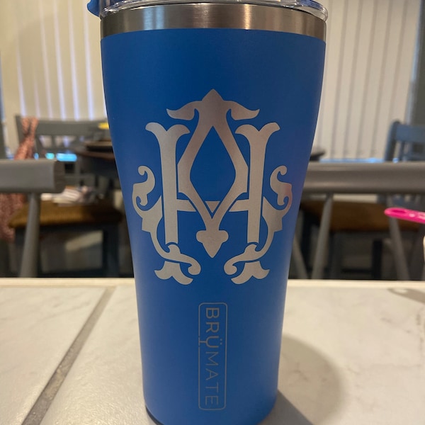 Two Letter Monogram Sticker, Couples Monogram, Custom Double Initials ...