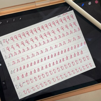 Common Words Lettering Practice Sheets Digital Download, Basic and ...