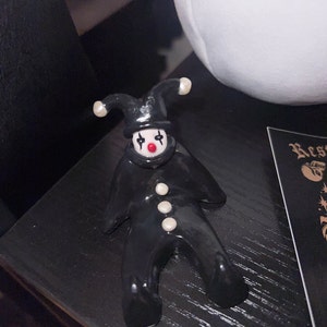 Mini Primary Colors Clown Figurine - Etsy