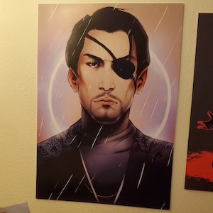 Majima Goro Evil Eye Postcard Print | Etsy