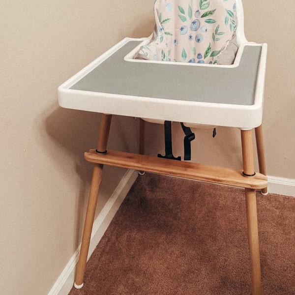 Bamboo Adjustable Highchair Footrest // IKEA Antilop High Chair Foot ...