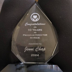 Personalized Shield Acrylic Award, Custom Award, Employee Recognition ...
