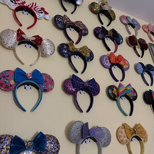 Decorated Mickey Ear Wall Displays 5 or 10 Packs - Etsy