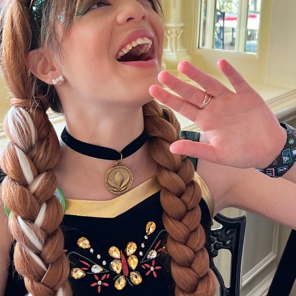 Frozen Inspired Resin Princess Anna Necklace - Cosplay Jewelry: Black ...