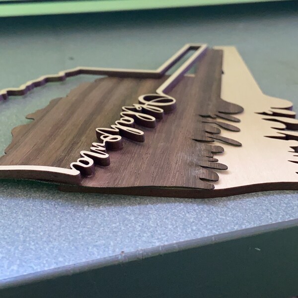 Oklahoma Outline SVG. Oklahoma Cursive Vector File. Oklahoma Design ...