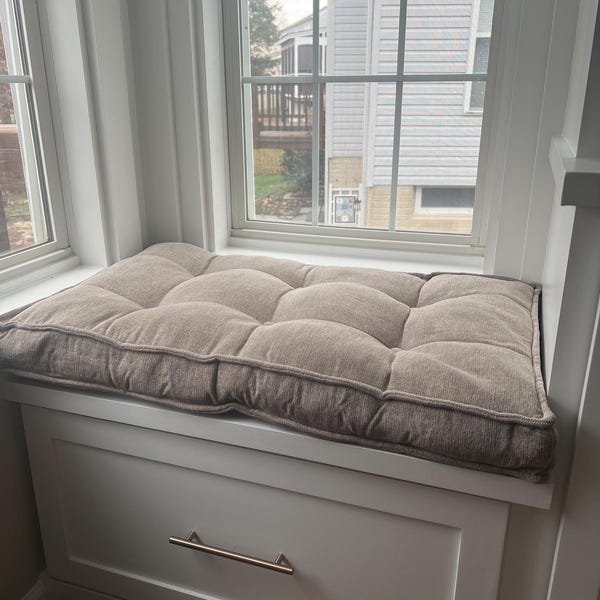 Custom Tufted Cushion, Indoor Bench Cushion, Window Seat Cushion Custom ...