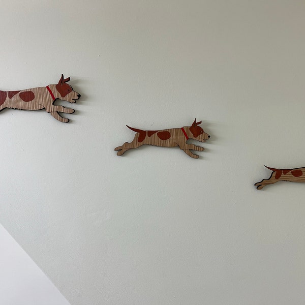 Wooden Jumping Jack Russell Dogs - Individual or Set of 3 - Etsy