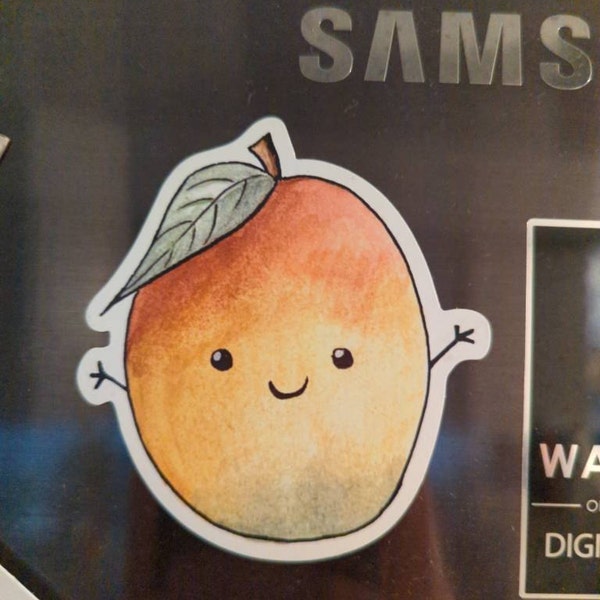 Smiley Mango Magnet for Fridge Cute Hawaii Fruits - Etsy