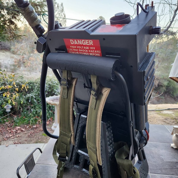Ghostbusters Plasma Series Hasbro Spenglers Proton Pack Danger Stickers ...