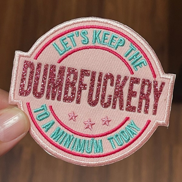 Trucker Hat Patches, Snarky Patch, Dumb Patch, Funny Patch, Glitter ...
