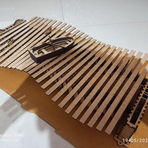 DIGITAL FILE - Kinetic Wave Automata - Moving Sculpture - Laser Cutter ...