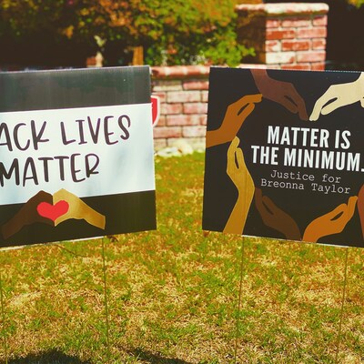Black Lives Matter Yard Sign, Black Lives Matter Sign, Black Lifes ...