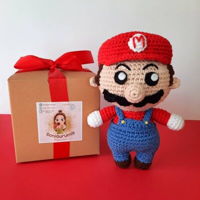 Mario Crochet Pattern Amigurumi PDF Download Geek Crochet Toy - Etsy