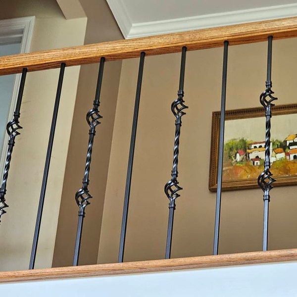 Iron Balusters - Iron Spindles - Iron Pickets - Satin Black 1/2 ...