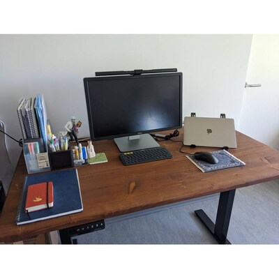 Industrial Style Height Adjustable Desk Sit Stand Desk With Electric ...