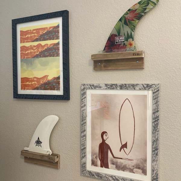 Surfboard Fin Display Rack - 1 Fin Wall Mount - Etsy