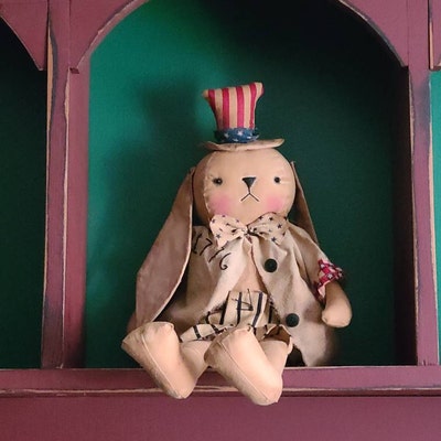 Patriotic Uncle Sam Rabbit - Etsy