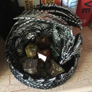 Gothic Dice Box with Metal D20 Set for Dungeons and Dragons | Etsy