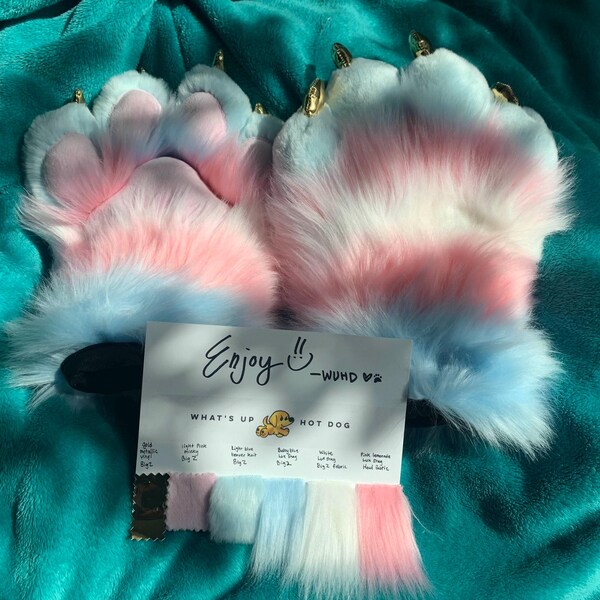 Premade WUHD Fursuit Hand Paws Ready to Ship - Etsy