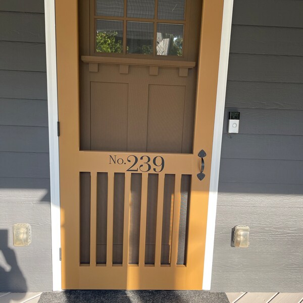 Front Door Address Decal House Apartment Address Decal Fall Porch House ...