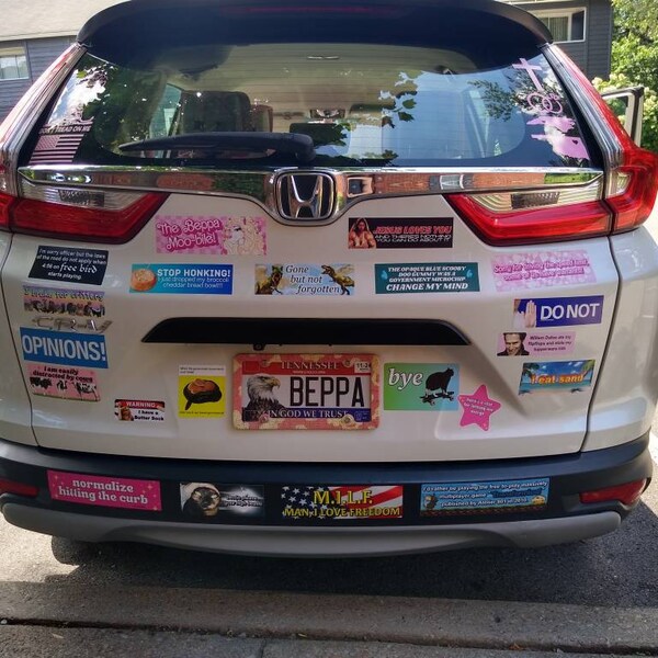 Funny T-rex Memorial Bumper Sticker - RIP Dinosaur Car Decal - Etsy