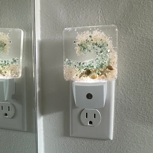 COASTAL Night Light SAND DOLLAR With Seashells - Etsy