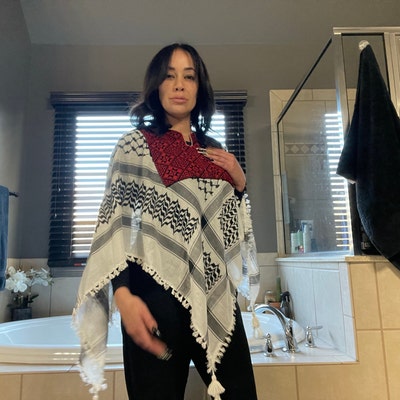 Long Sulu Style Embroidery Jacket Palestinian Jordanian Heritage ...